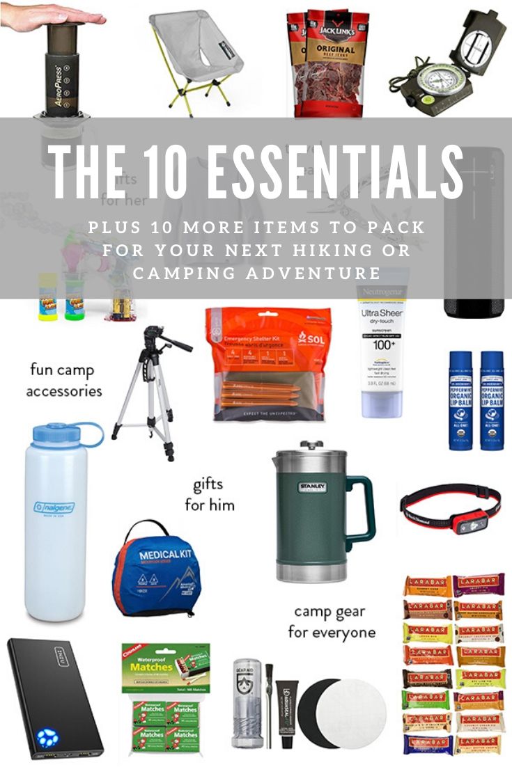 10 Essentials for Camping or Hiking (Plus 10 Extras) – HammockLiving